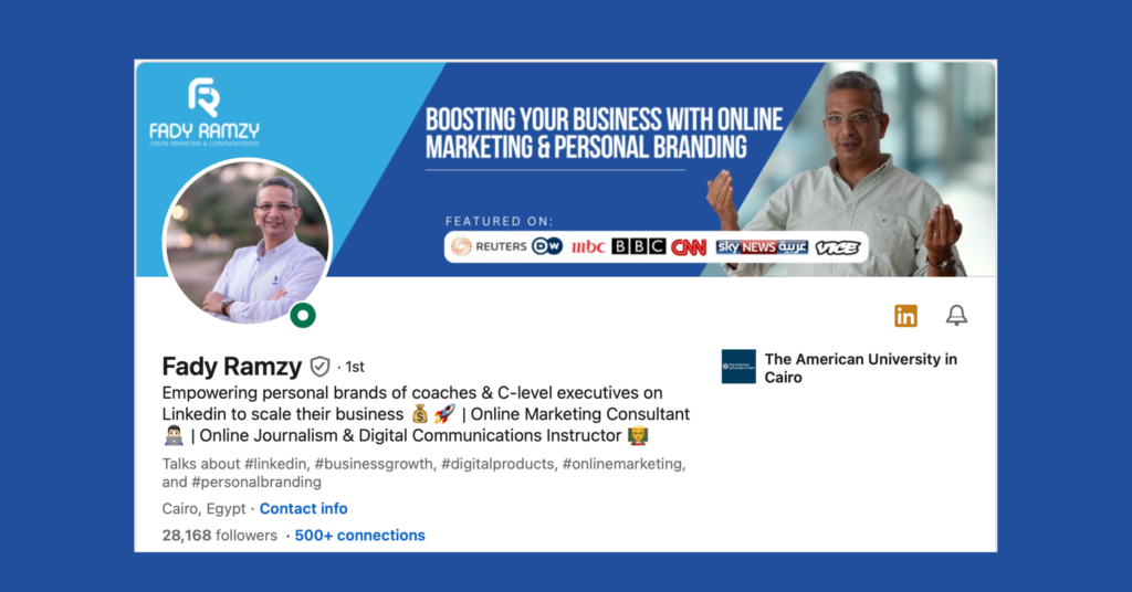 Linkedin Profile Essentials: The Triangle of 1st Impressions - Fady Ramzy